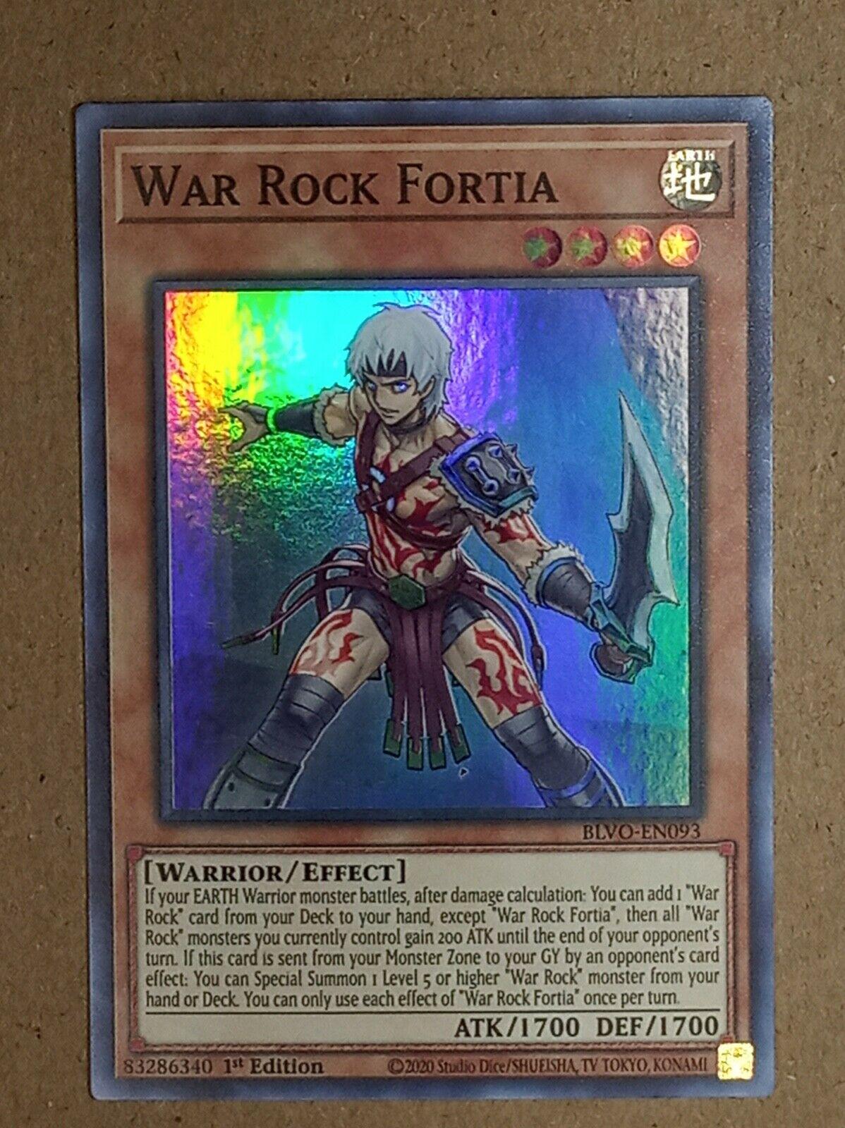 War Rock Fortia BLVO-EN093 Prices | YuGiOh Blazing Vortex | YuGiOh Cards