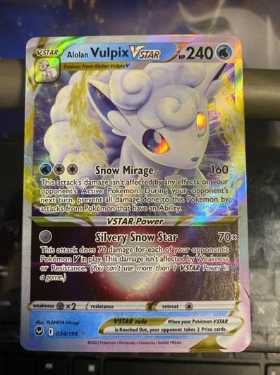 Alolan Vulpix VSTAR | Ungraded | Pokemon Silver Tempest