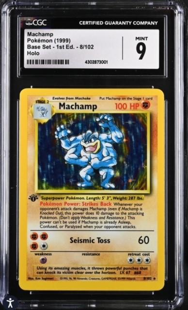 Machamp [1st Edition] | Graded 9 | Pokemon Base Set