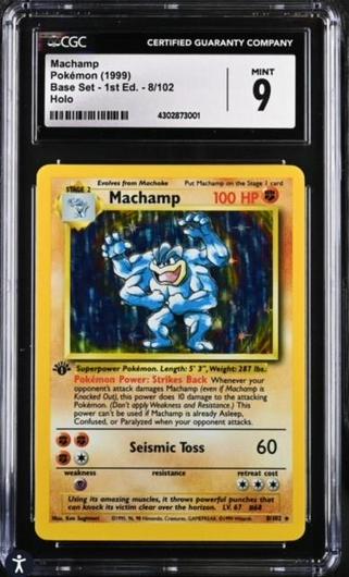 Machamp [1st Edition] | Graded 9 | Pokemon Base Set