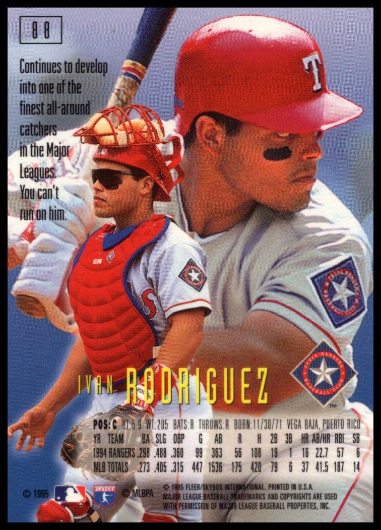 Ivan Rodriguez #88 Prices | 1995 Skybox E Motion | Baseball Cards