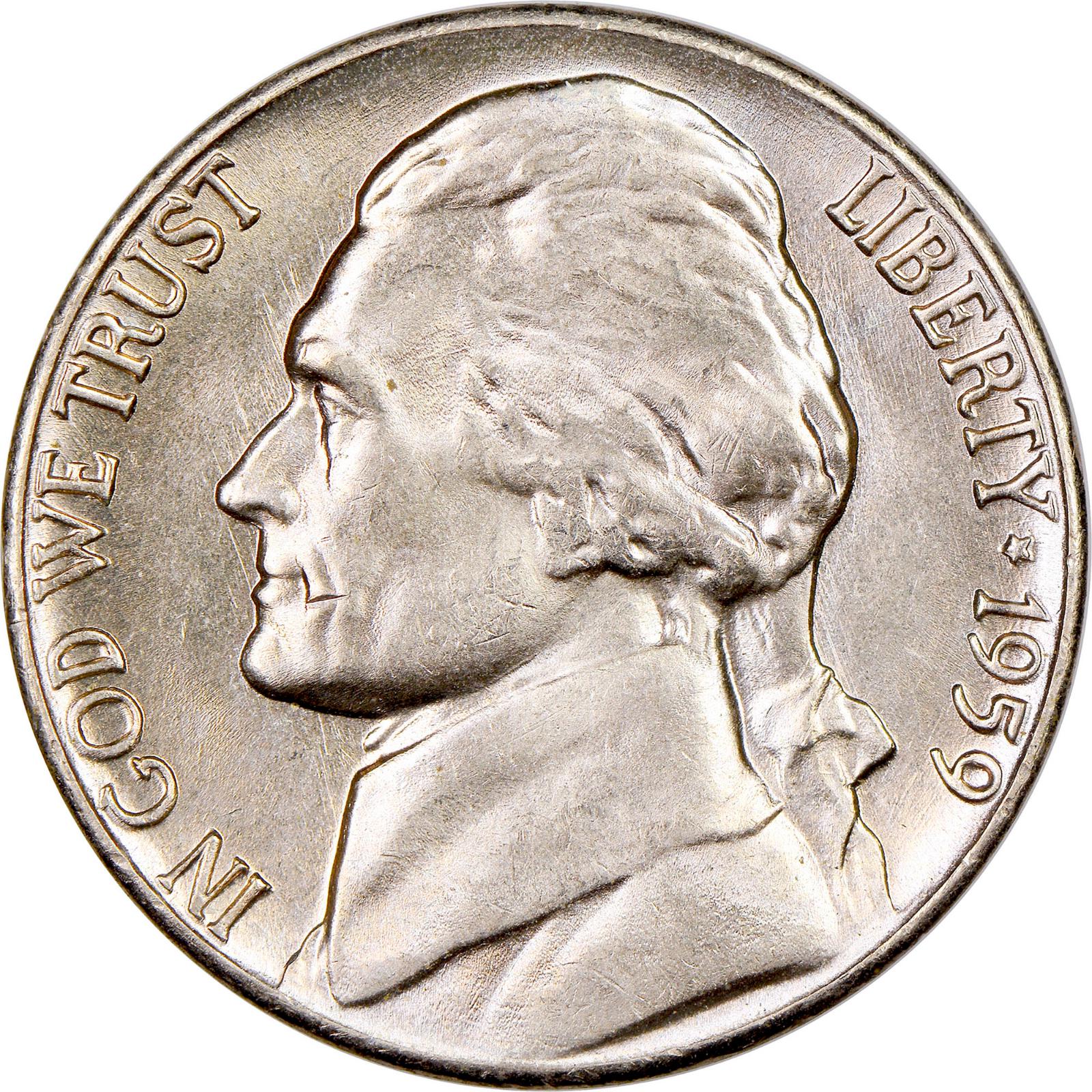1959 D Jefferson Nickel Prices | Ungraded, NGC, PCGS Values