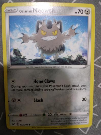 Galarian Meowth | Ungraded | Pokemon Sword & Shield