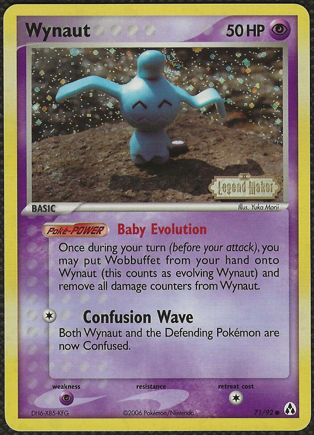 Wynaut [Reverse Holo] #71 Prices | Pokemon Legend Maker | Pokemon Cards