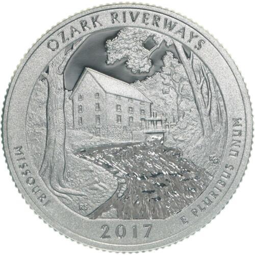 2017 S [CLAD OZARK RIVERWAYS PROOF] America the Beautiful Quarter ...