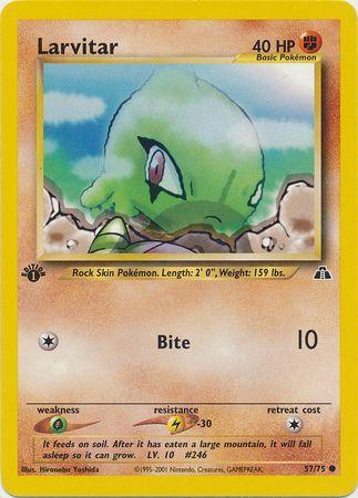 Larvitar [1st Edition] | Ungraded | Pokemon Neo Discovery