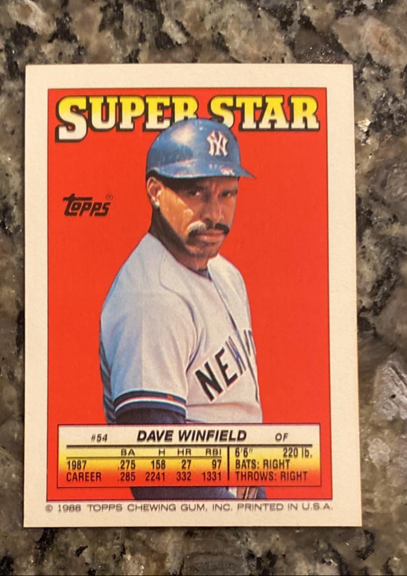 Eddie Whitson, Mel Hall, Dave Winfield #107, 205, 54 Prices | 1988 ...