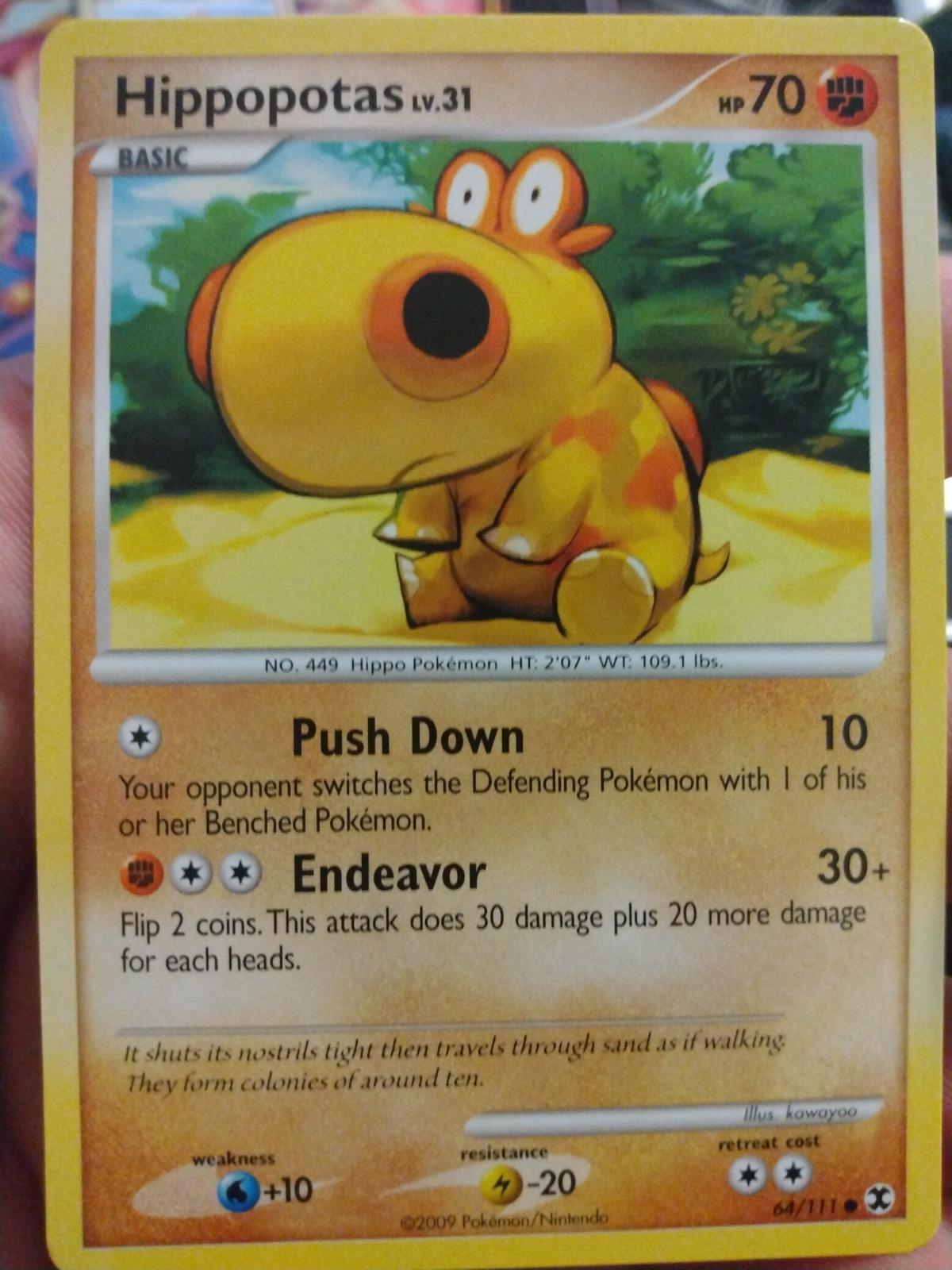 Hippopotas #64 Prices | Pokemon Rising Rivals | Pokemon Cards