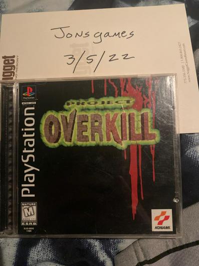Project Overkill | Item, Box, and Manual | Playstation
