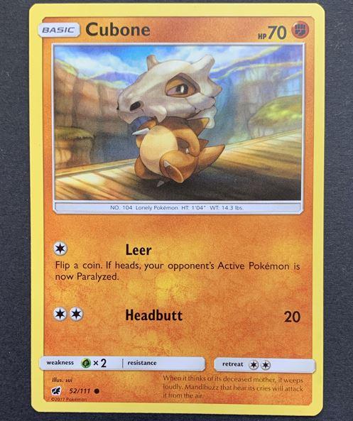 Cubone #52 Prices | Pokemon Crimson Invasion | Pokemon Cards
