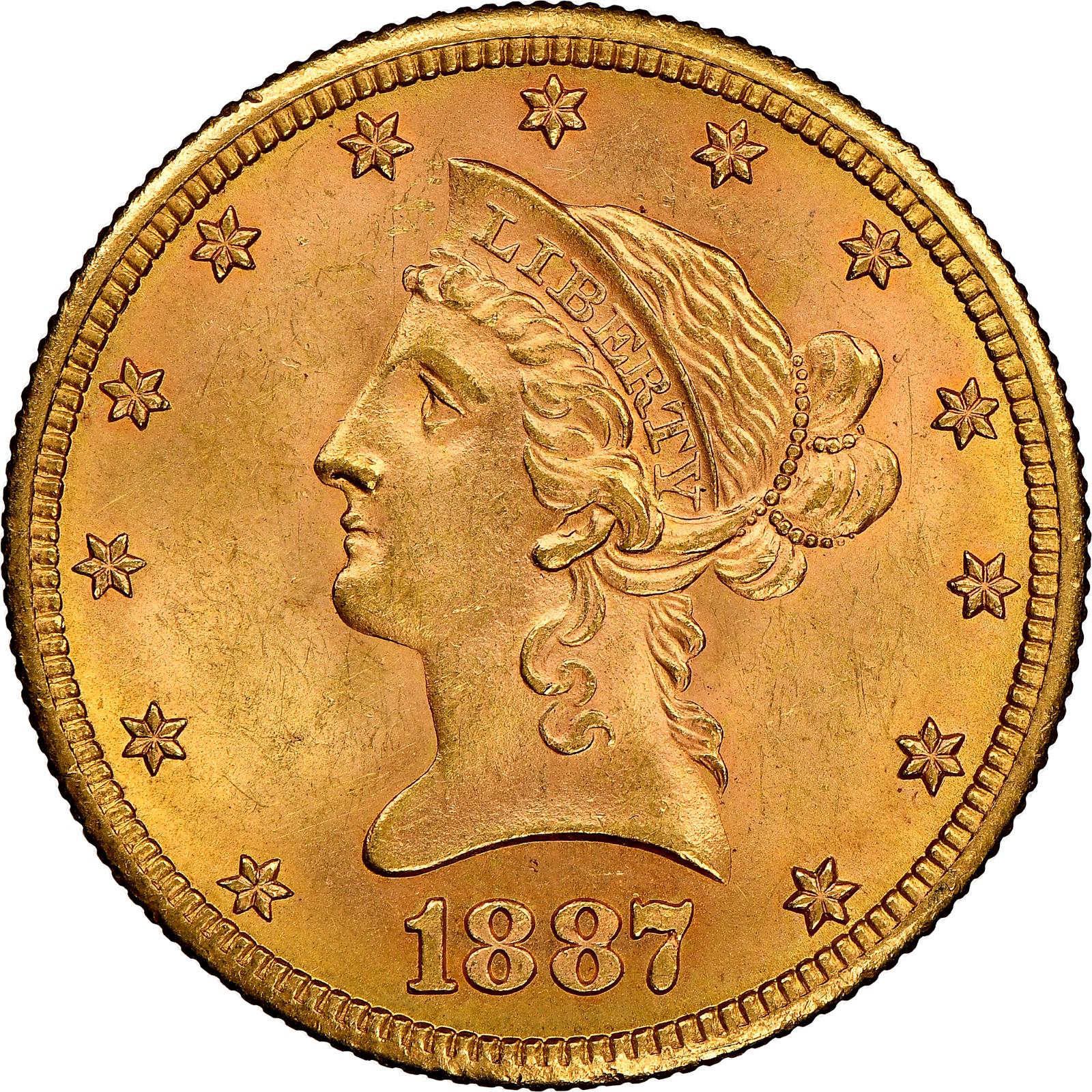 1887 S Liberty Head Gold Double Eagle Prices | Ungraded, NGC, PCGS Values