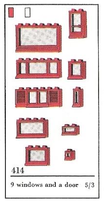 Windows Parts Pack [Red] #414 LEGO Set Prices | New, Boxed, Loose Values