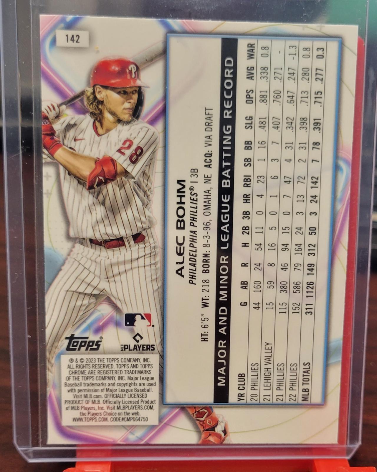 Alec Bohm #142 Prices | 2023 Topps Cosmic Chrome | Baseball Cards