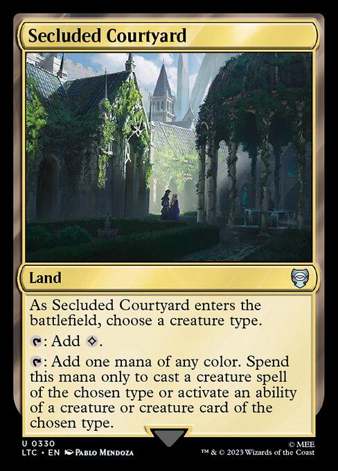 Secluded Courtyard #330 Prices | Magic Lord of the Rings Commander ...