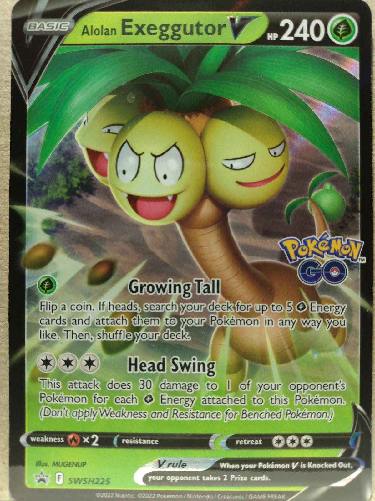 Alolan Exeggutor V #SWSH225 Prices | Pokemon Promo | Pokemon Cards
