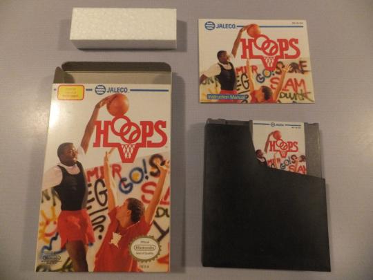 Hoops | Item, Box, and Manual | NES