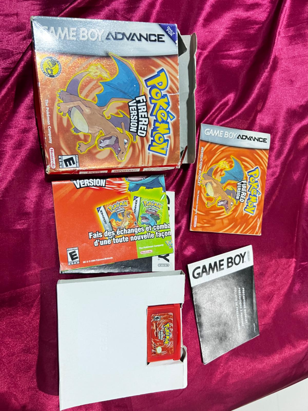 Pokemon FireRed | Item, Box, and Manual | GameBoy Advance