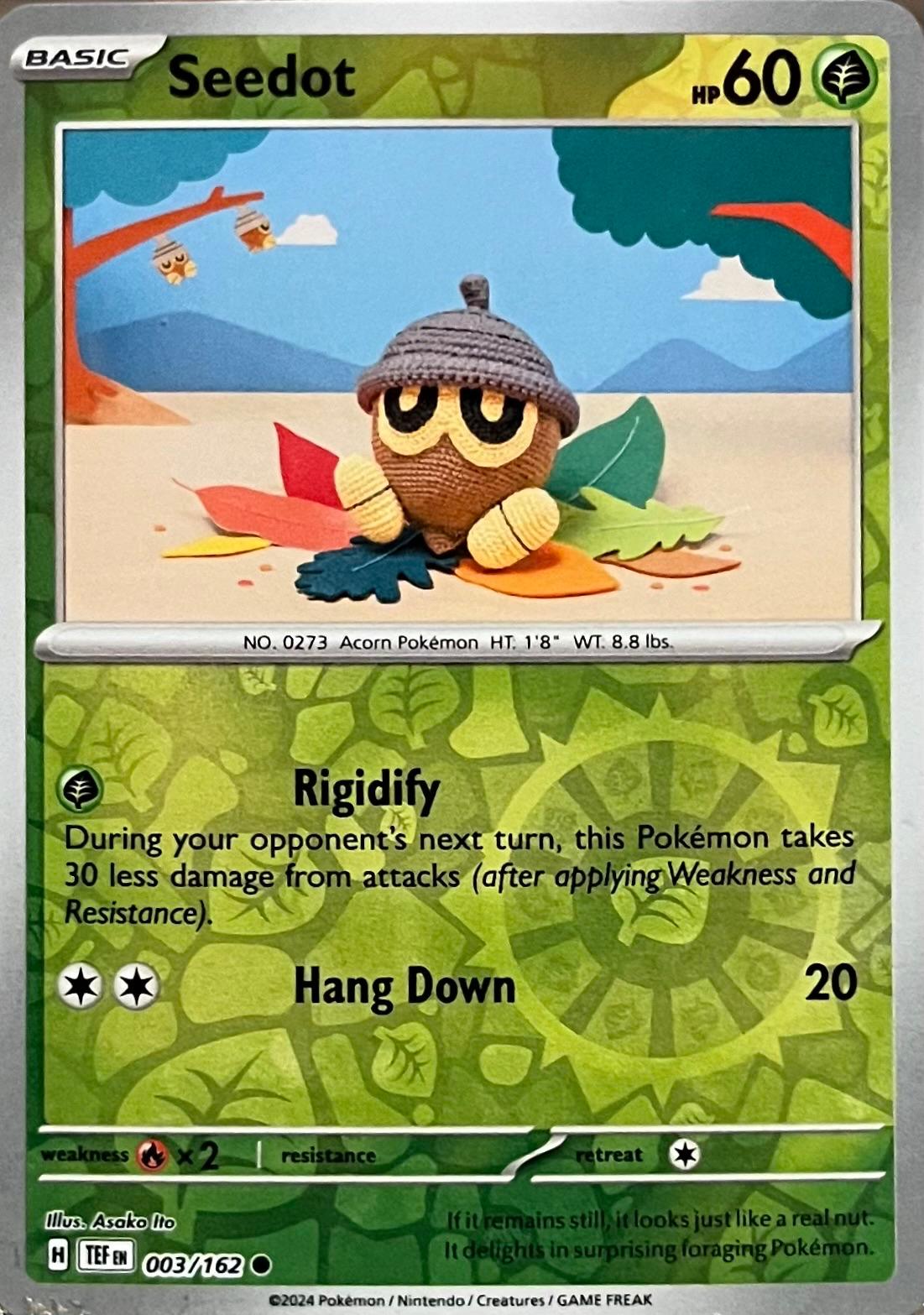 Seedot [Reverse Holo] #3 Prices | Pokemon Temporal Forces | Pokemon Cards