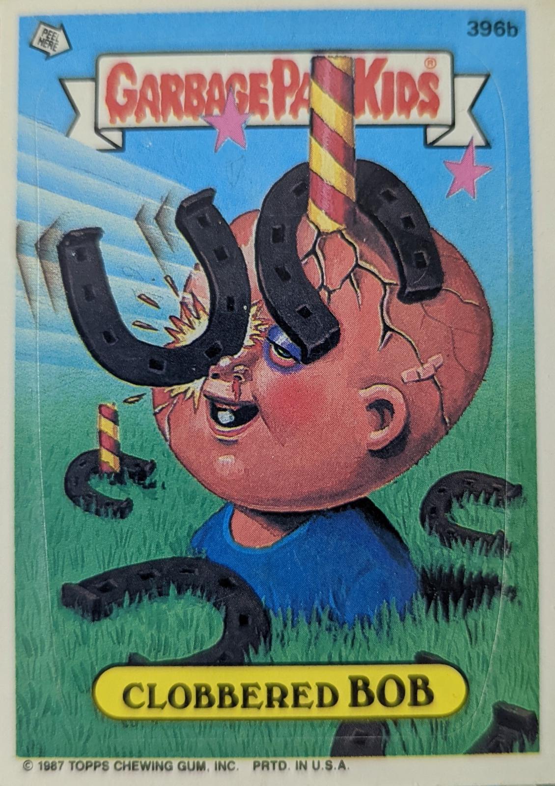 Clobbered BOB #396b Prices | 1987 Garbage Pail Kids | GPK Cards
