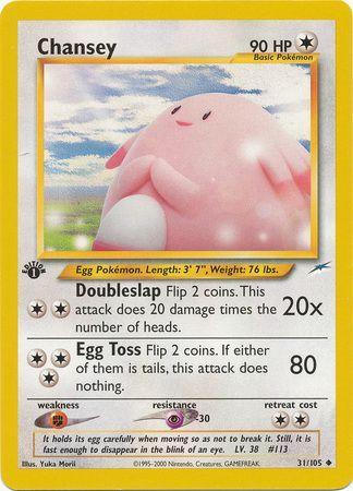 Chansey [1st Edition] #31 Prices | Pokemon Neo Destiny | Pokemon Cards