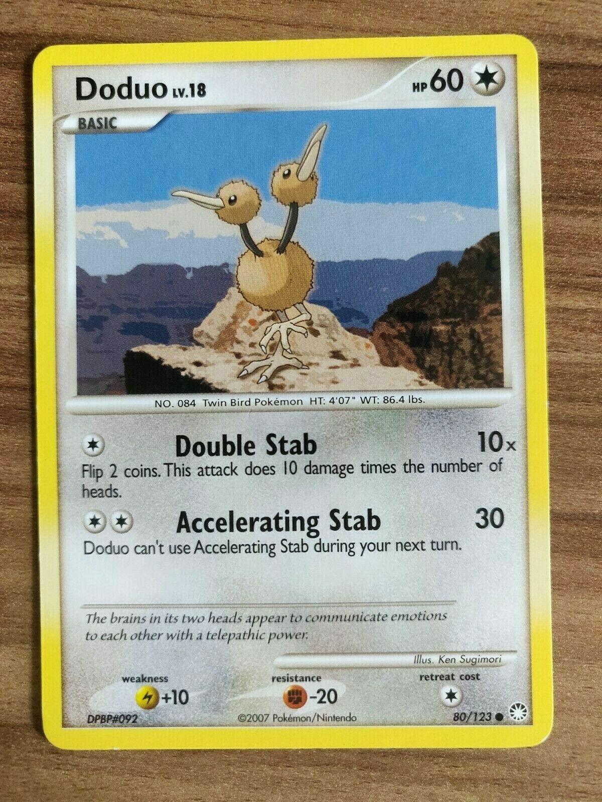 Doduo #80 Prices | Pokemon Mysterious Treasures | Pokemon Cards