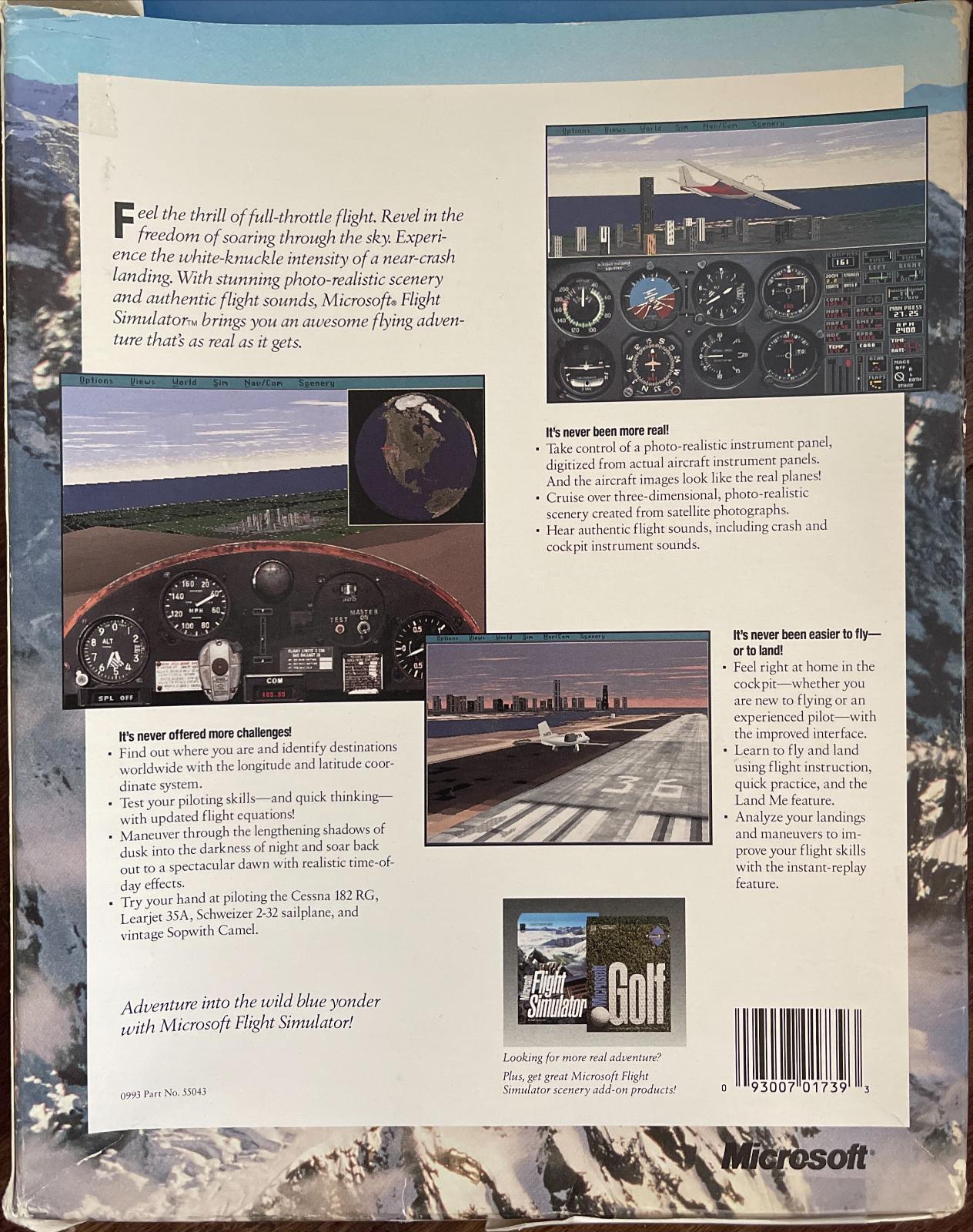 Microsoft Flight Simulator [MS-DOS] Prices PC Games | Compare Loose ...