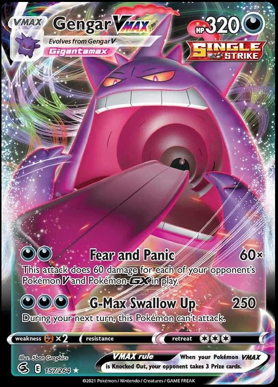 Gengar VMAX #157 Prices | Pokemon Fusion Strike | Pokemon Cards