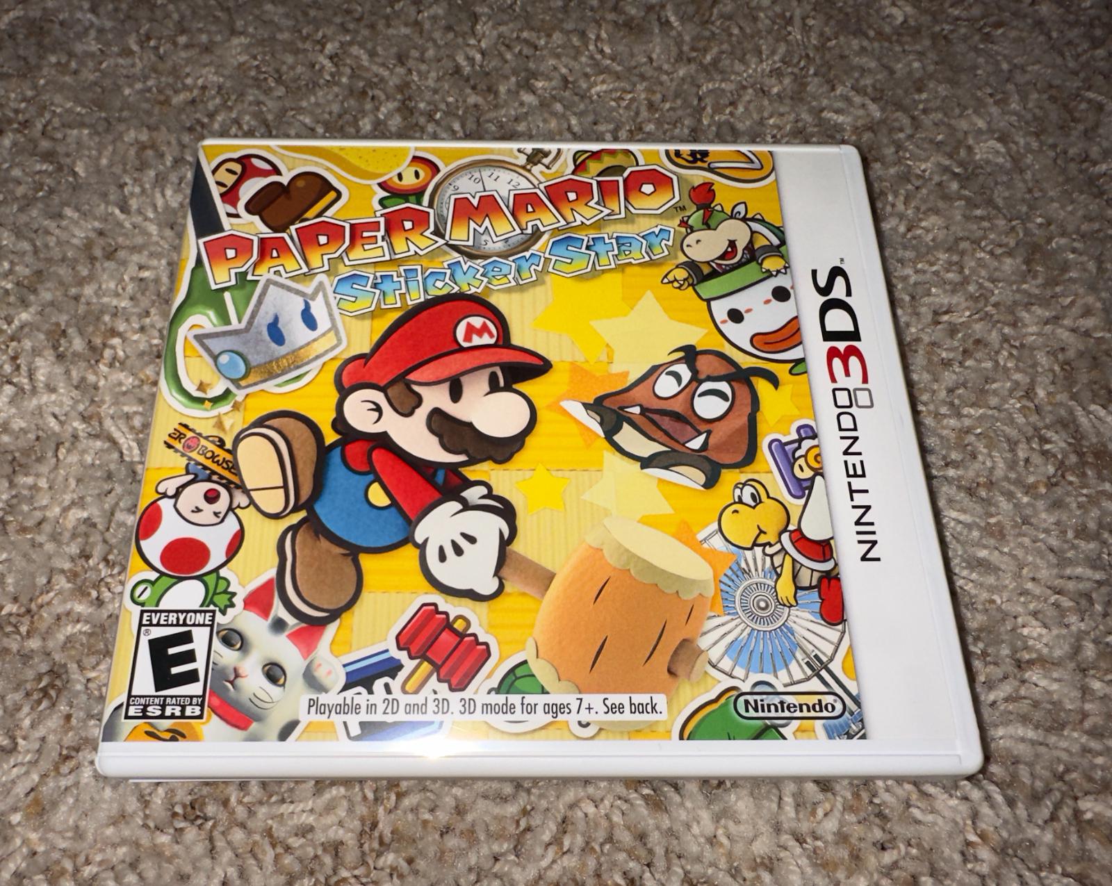 Paper Mario: Sticker Star | Item, Box, and Manual | Nintendo 3DS