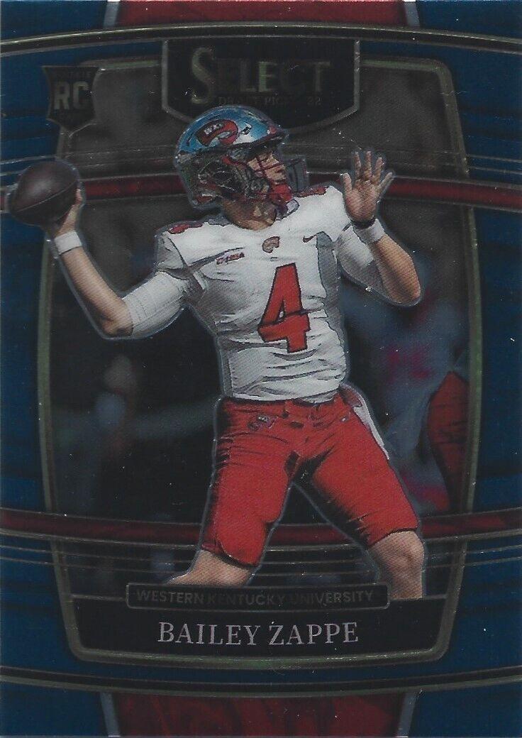 Bailey Zappe #10 Prices [Rookie] | 2022 Panini Select Draft Picks ...