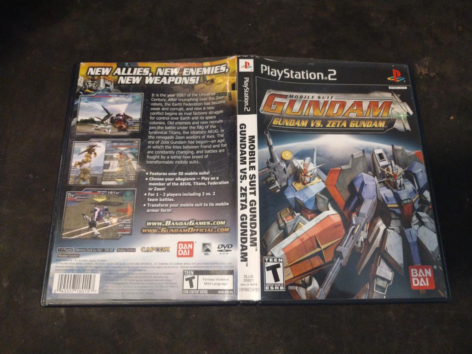 Mobile Suit Gundam: Gundam vs. Zeta Gundam | Item, Box, and Manual ...