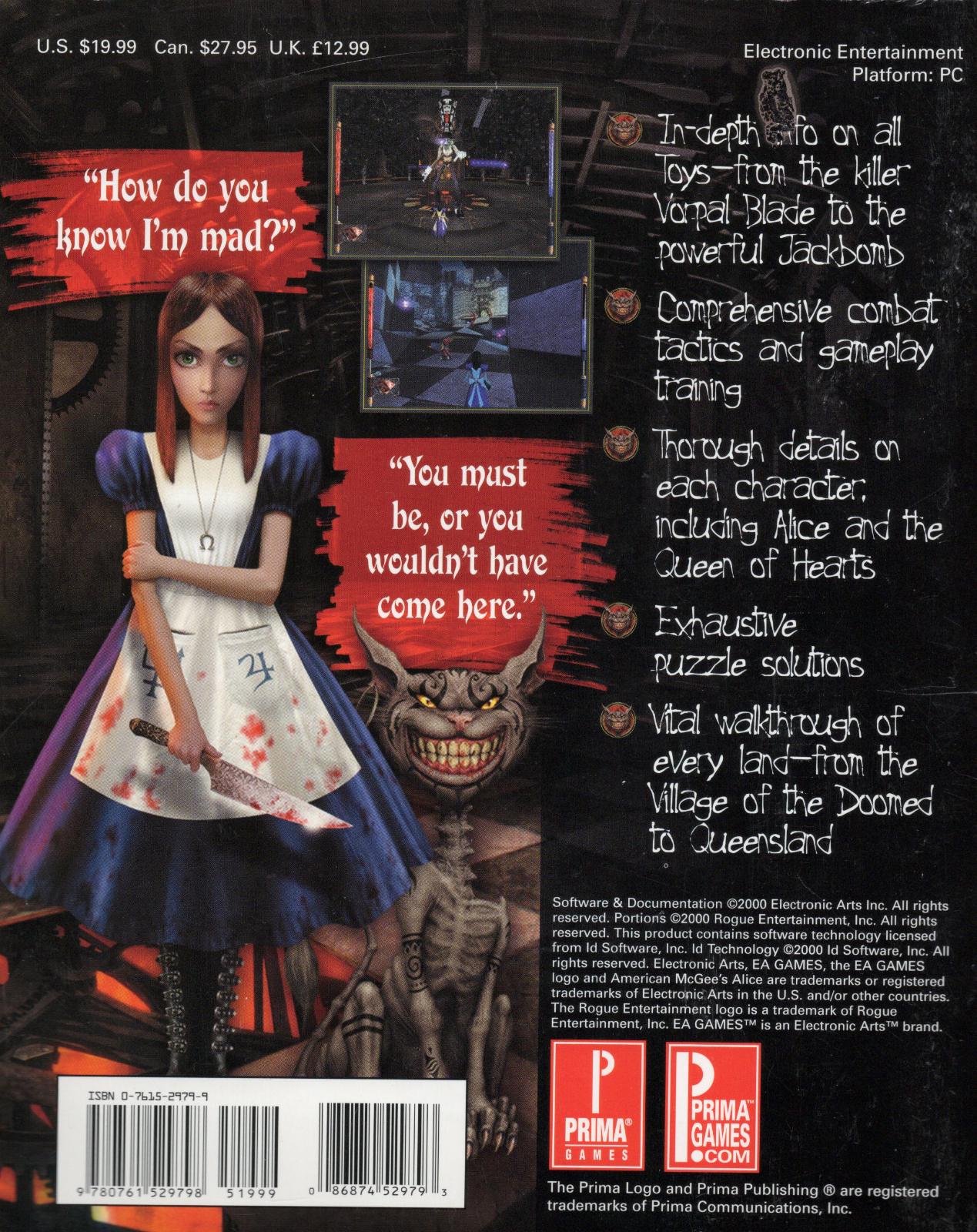 American McGee's Alice [Prima] Prices Strategy Guide | Compare Loose ...