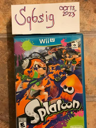 Splatoon | Item, Box, and Manual | Wii U