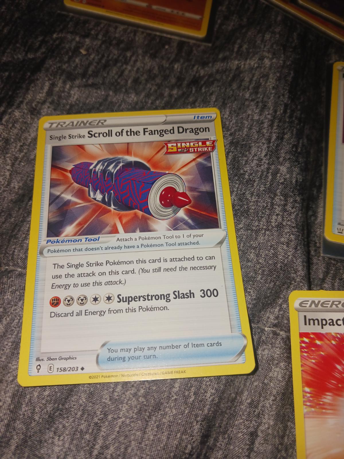 Scroll of the Fanged Dragon | Ungraded | Pokemon Evolving Skies