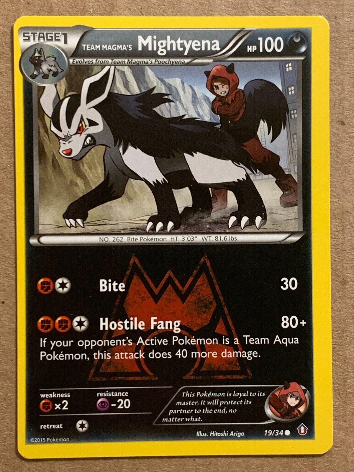 Team Magma's Mightyena #19 Prices | Pokemon Double Crisis | Pokemon Cards