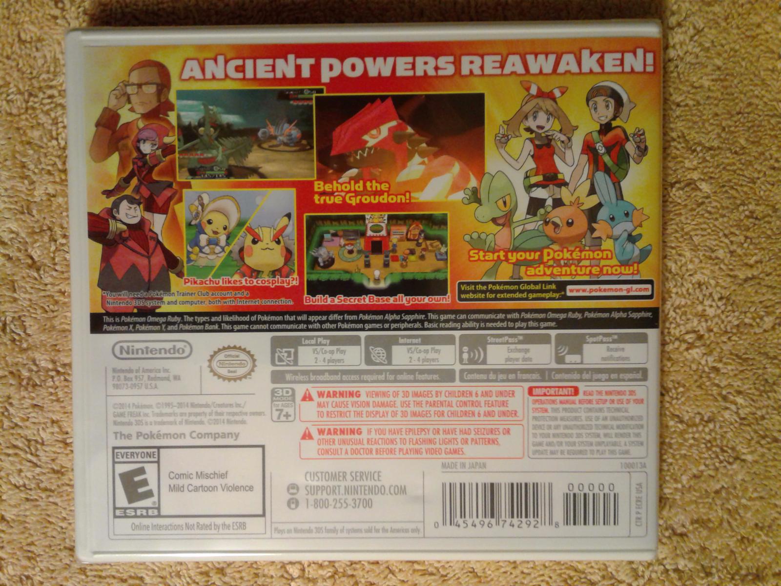 Pokemon Omega Ruby | New Item, Box, and Manual | Nintendo 3DS
