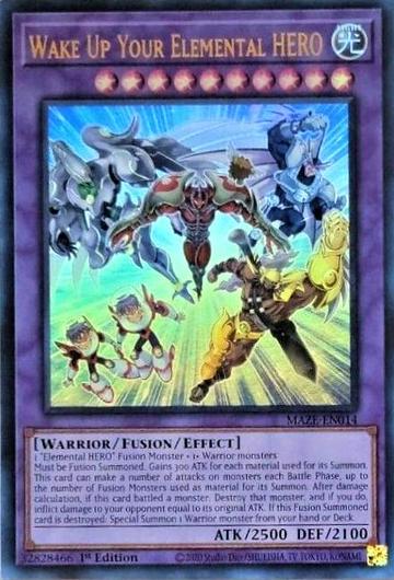 Wake Up Your Elemental HERO | Ungraded | YuGiOh Maze of Memories