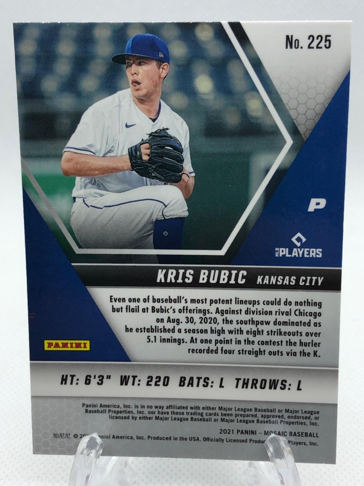 Kris Bubic #225 Prices [Rookie] | 2021 Panini Mosaic | Baseball Cards