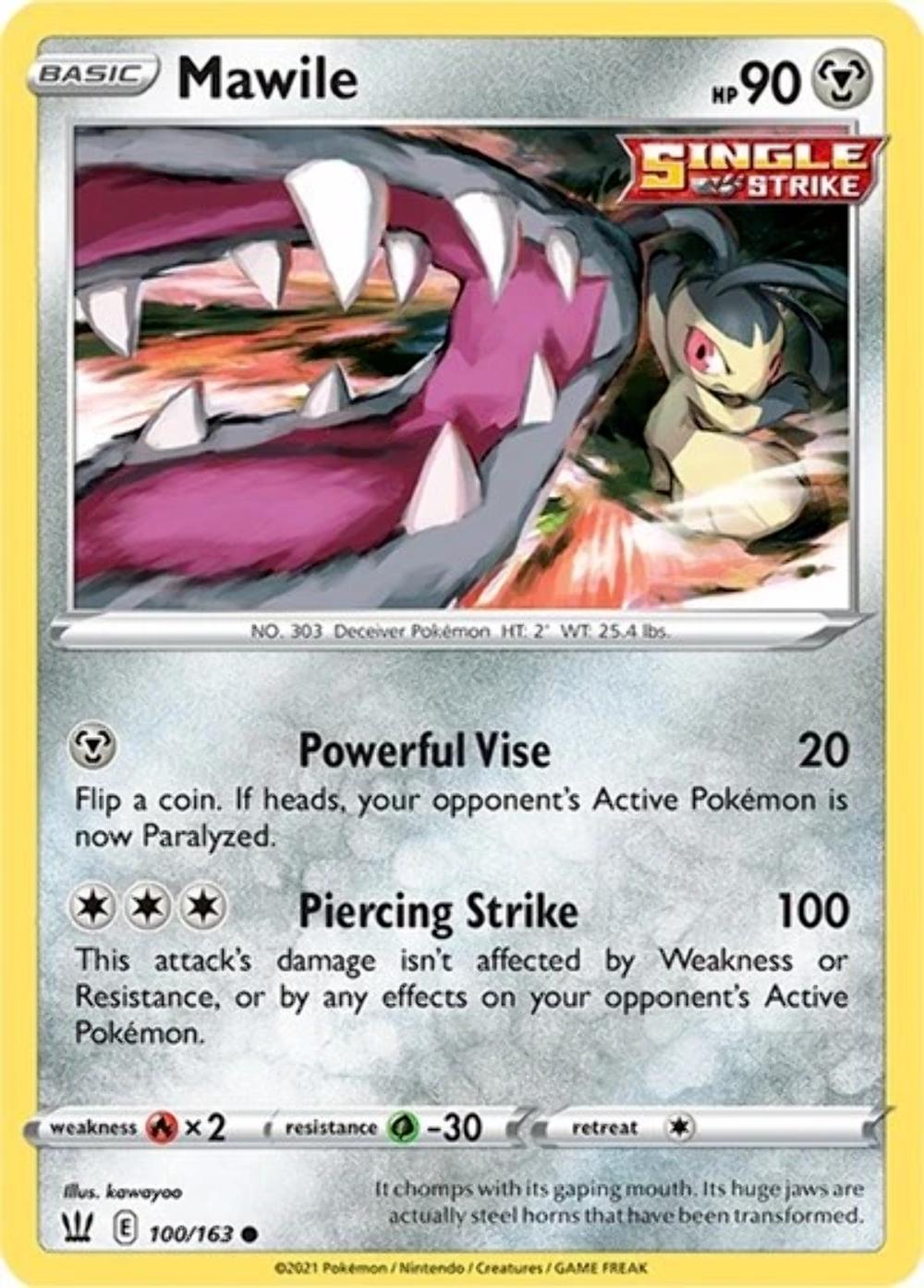 Mawile #100 Prices | Pokemon Battle Styles | Pokemon Cards