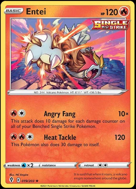 Entei #19 Prices | Pokemon Evolving Skies | Pokemon Cards