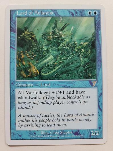 Lord of Atlantis | Ungraded | Magic 7th Edition