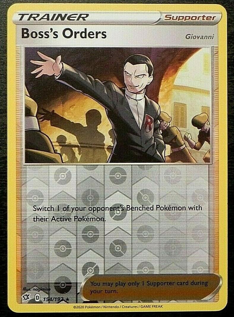 Boss's Orders [Reverse Holo] #154 Prices | Pokemon Rebel Clash ...