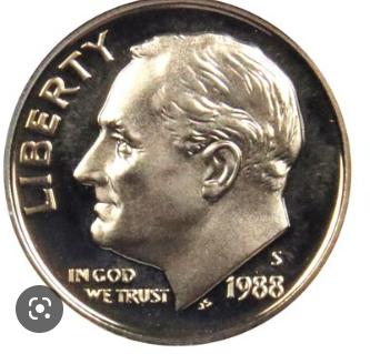 1988 S [PROOF] Roosevelt Dime Prices | Ungraded, NGC, PCGS Values