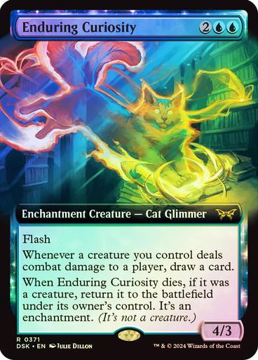 Enduring Curiosity [Extended Art Foil] #371 Prices | Magic Duskmourn ...