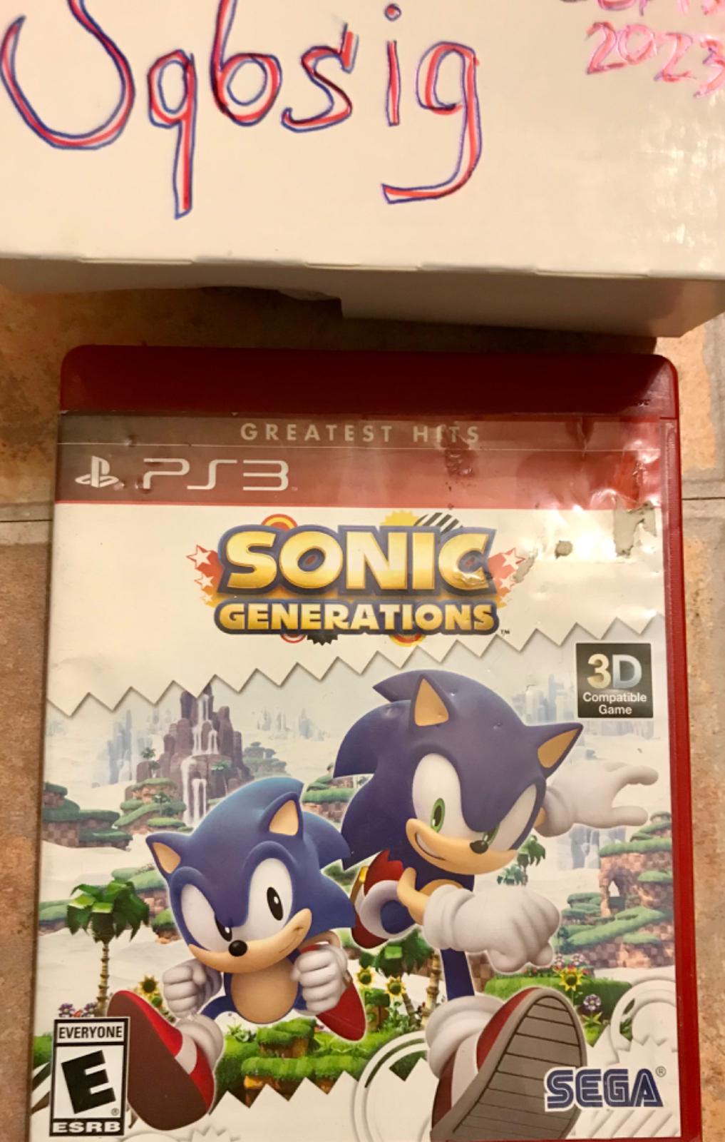Sonic Generations [Greatest Hits] | Item, Box, and Manual | Playstation 3