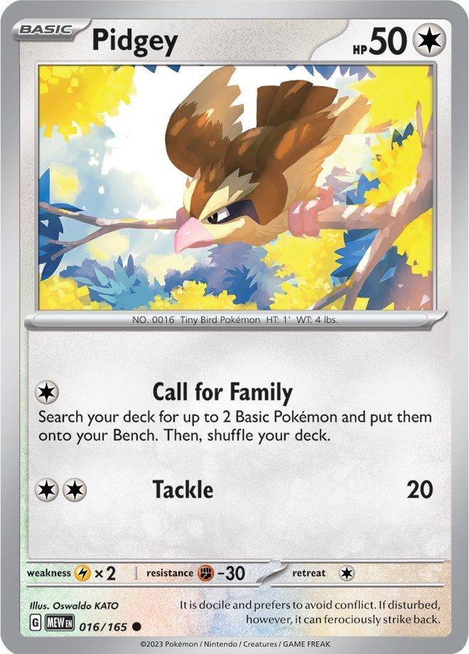 Pidgey #16 Prices | Pokemon Scarlet & Violet 151 | Pokemon Cards