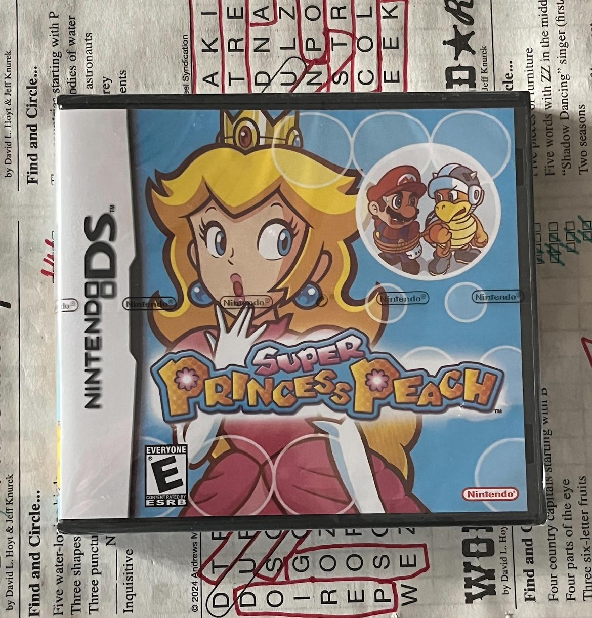 Super Princess Peach | New Item, Box, and Manual | Nintendo DS