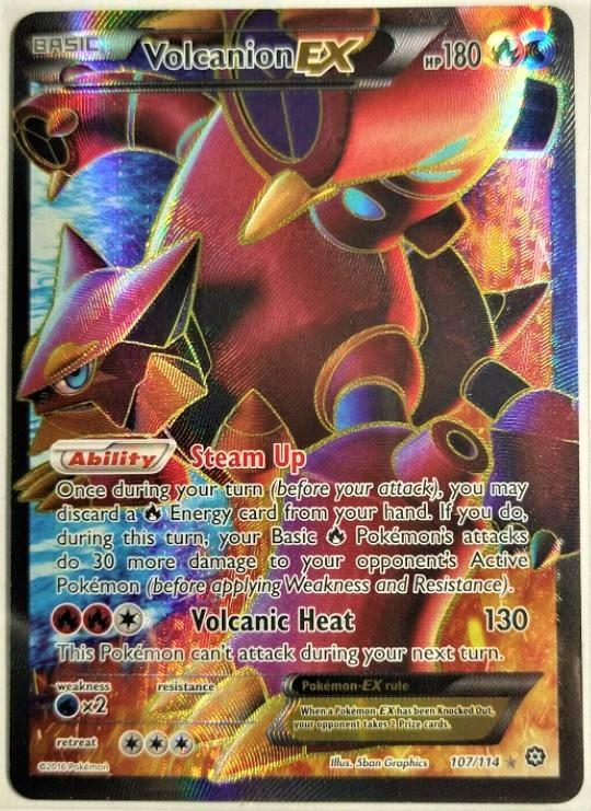 Volcanion EX #107 Prices | Pokemon Steam Siege | Pokemon Cards