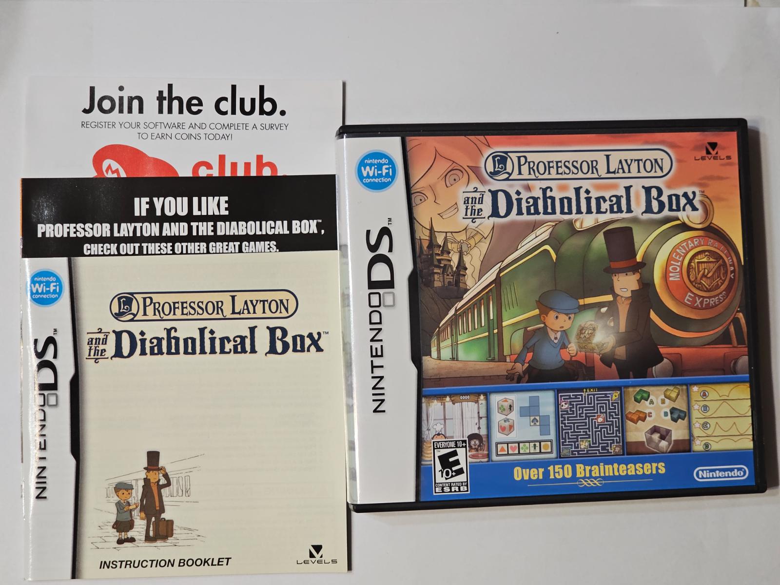 Professor Layton and The Diabolical Box | Box and Manual only | Nintendo DS