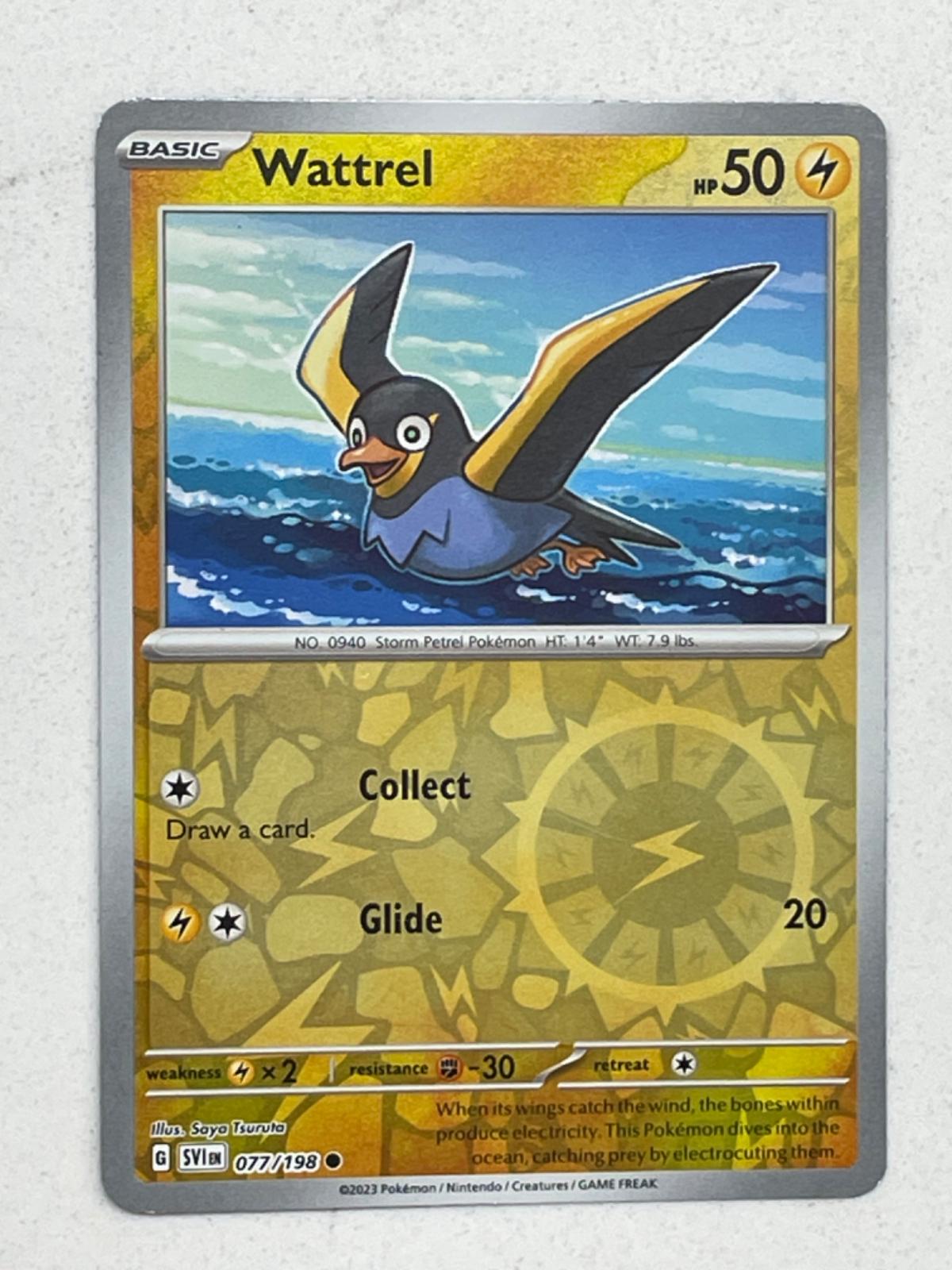 Wattrel [Reverse Holo] #77 Precios | Pokemon Scarlet & Violet ...