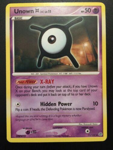 Unown X #71 Prices | Pokemon Secret Wonders | Pokemon Cards